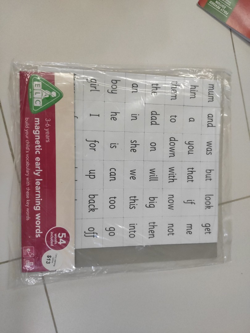 ELC magnetic early learning words, Hobbies & Toys, Toys & Games on ...