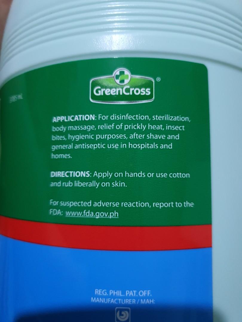 Greencross Ethyl alcohol Gallon 70%, Health & Nutrition, Medical ...