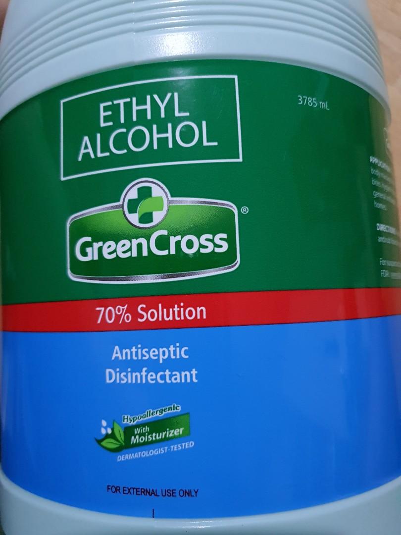 Greencross Ethyl alcohol Gallon 70%, Health & Nutrition, Medical ...