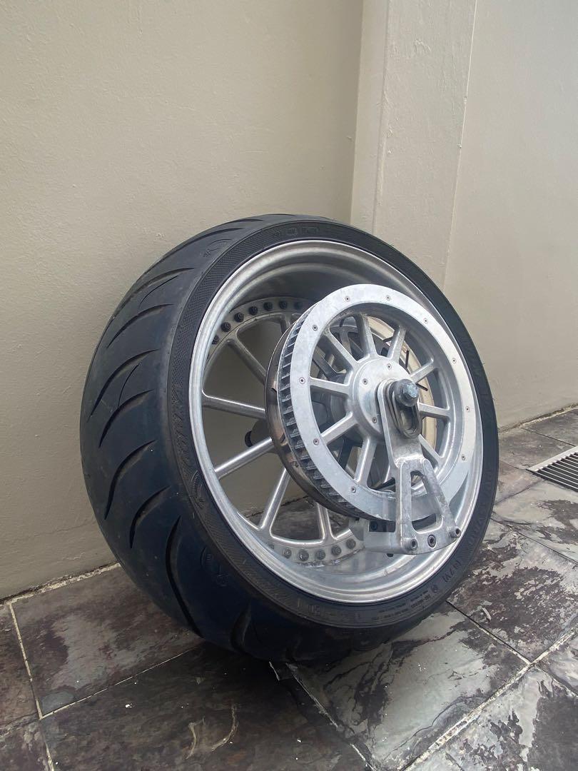 Harley Davidson Rick 300 Rear Wheel set, Motorcycles, Motorcycle ...