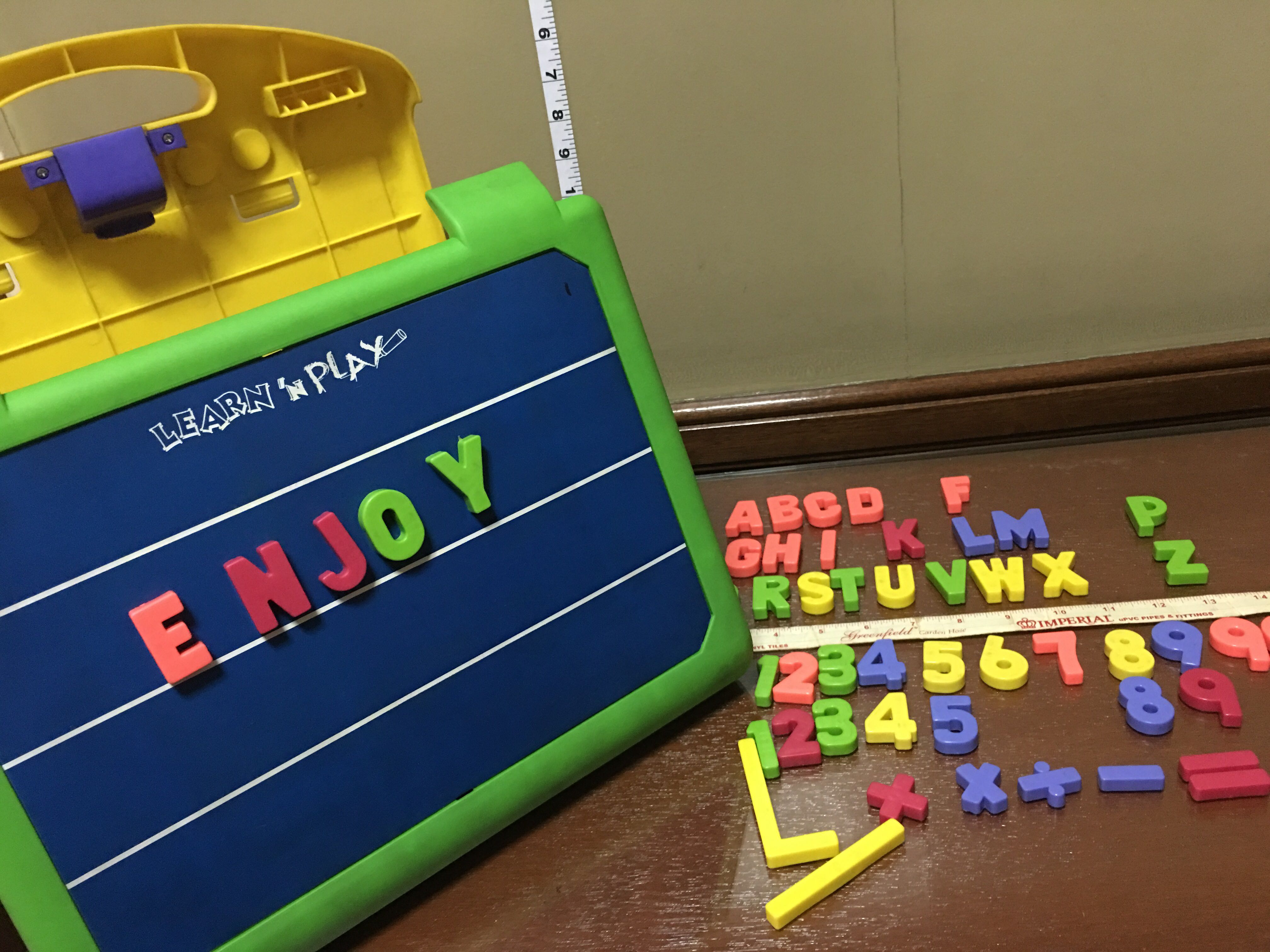 Learning Board Organizer - Learn Play - Educational Magnetic Alphabet ...