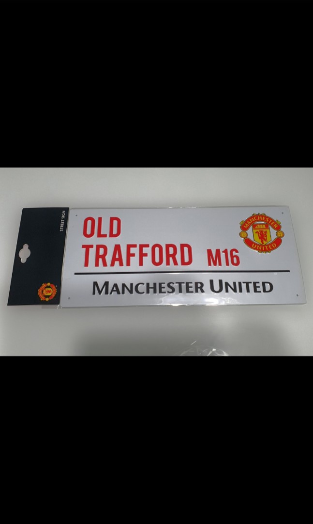 Manchester United Old Trafford Street Sign, Sports, Sports & Games ...