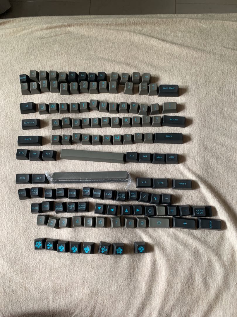 Maxkeys SA Keycaps - Cyan on Dolch, Computers & Tech, Parts ...