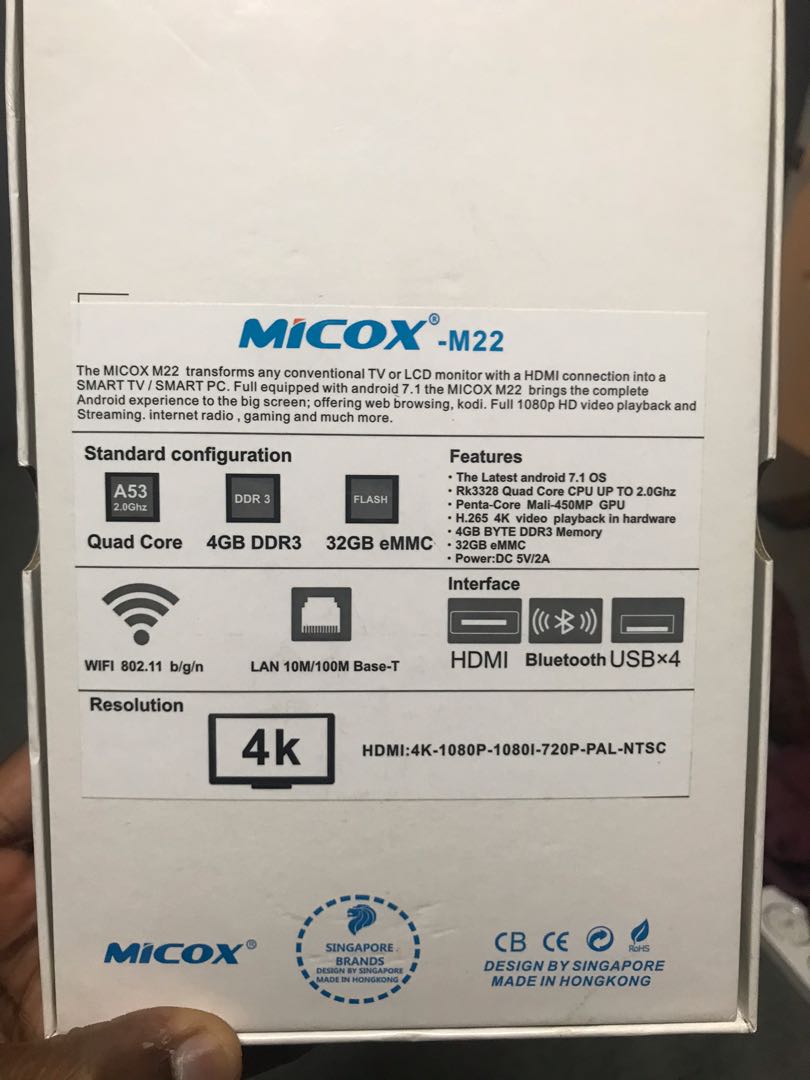 MICOX M22 Android Box - 4K Ultra Hd, Mobile Phones & Gadgets, Tablets ...
