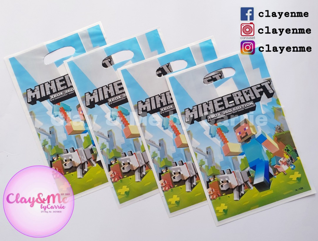 Minecraft themed loot bags 10s, Babies & Kids, Baby Nursery & Kids ...