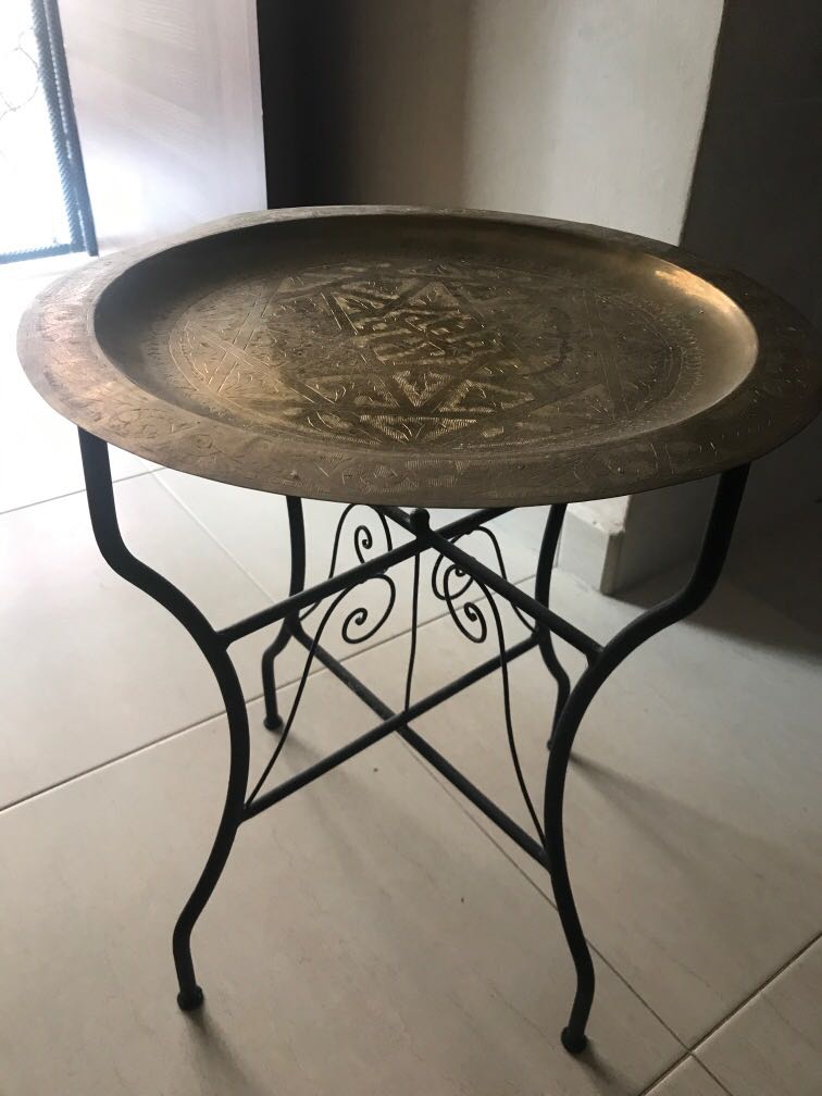 Moroccan tray table, Furniture & Home Living, Kitchenware & Tableware ...