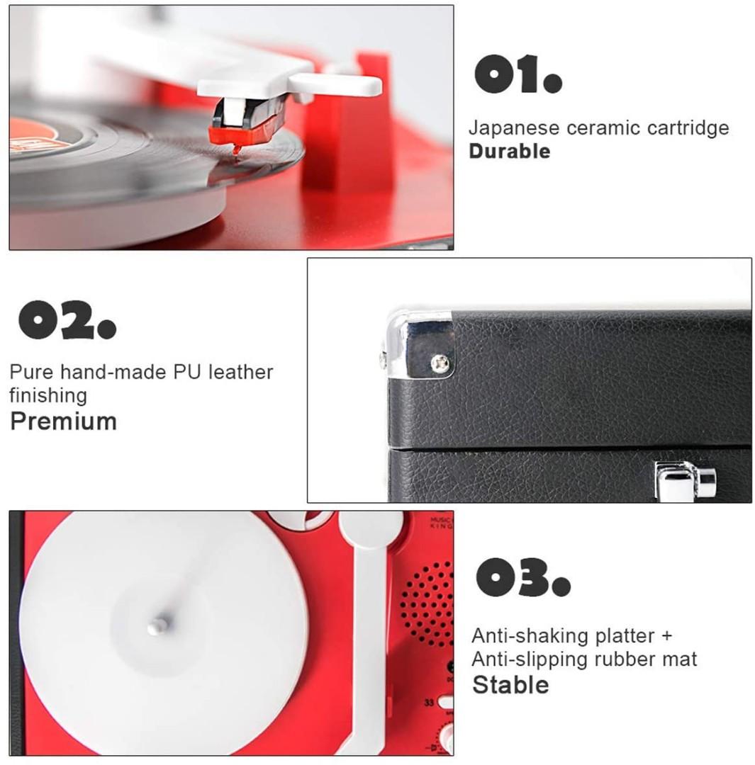 Turntable Mini, Audio, Portable Music Players on Carousell