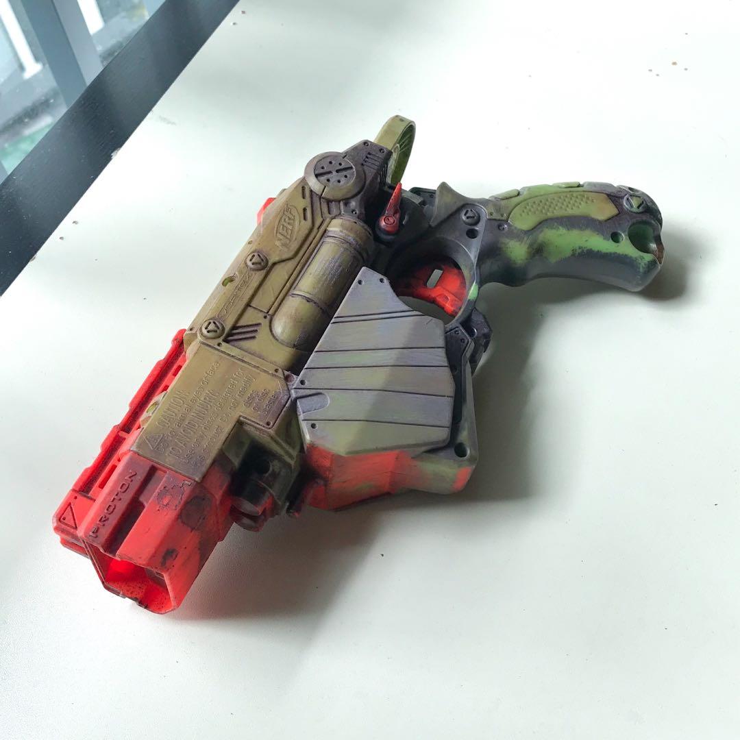 Nerf Vortex Proton Weathered Painted Mad Max Fallout Borderlands Doom ...