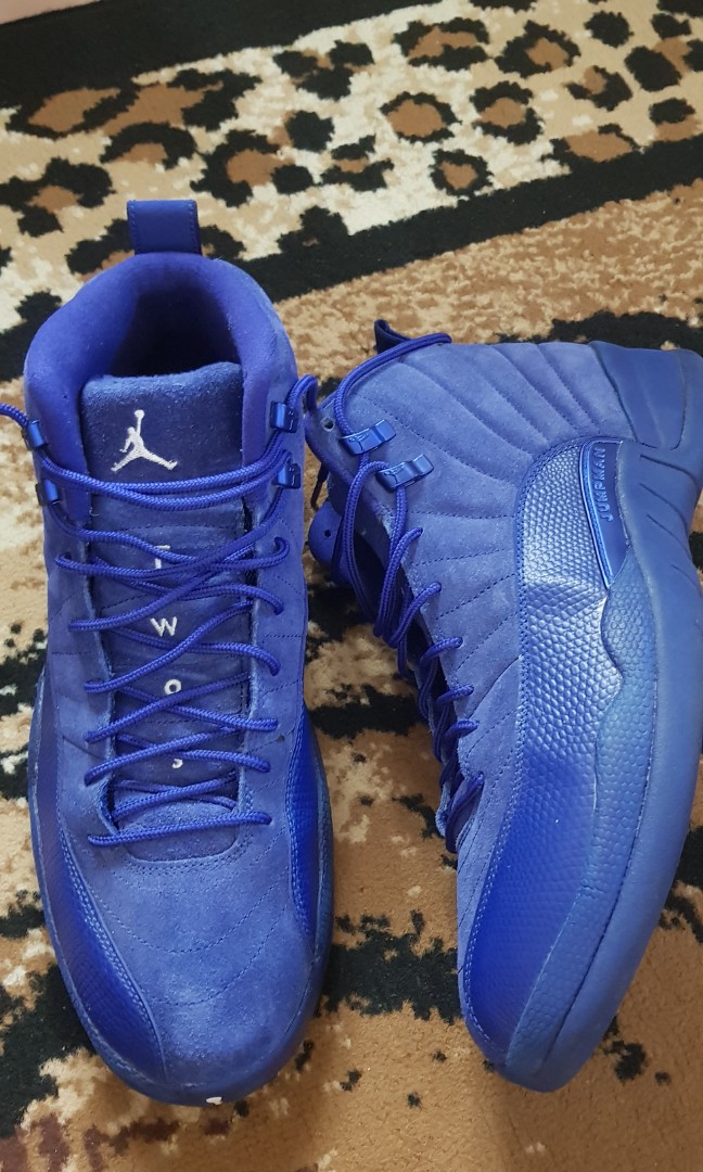 Nike jordan12 royal blue, Men's Fashion, Footwear, Sneakers on Carousell