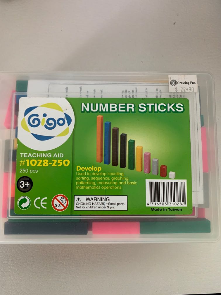 Maths Number sticks 250pc, Everything Else on Carousell