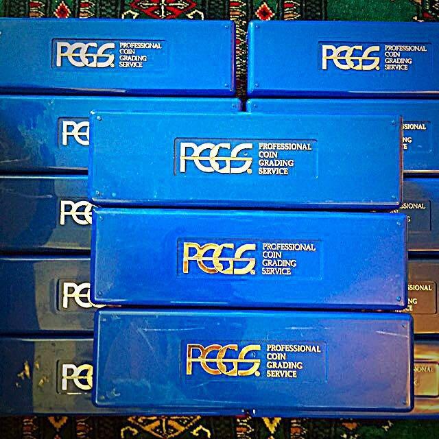 Original PCGS Blue Storage Box for Slabs, & 2.5" Coin Flips, Solid ...