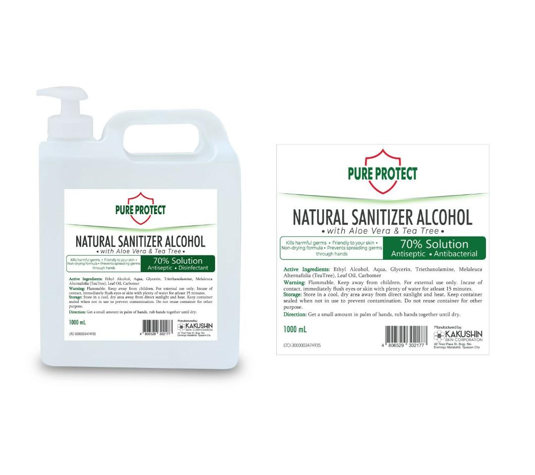 Pure protect alcohol, Beauty & Personal Care, Sanitizers ...