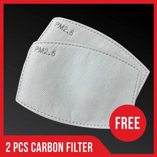 Reusable Light DryFit Fabric 3 ply Face Mask with Air Valve (slot for ...