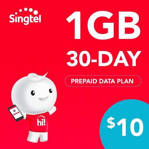 Singtel Prepaid Data E-Top Up, Mobile Phones & Gadgets, Mobile & Gadget ...