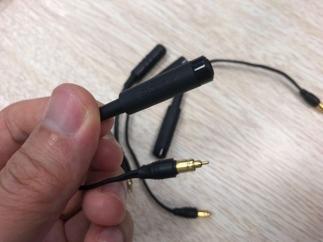 Sony micro plug to 3. 5mm converter cable discman, 音響器材, 可攜式音響設備 ...