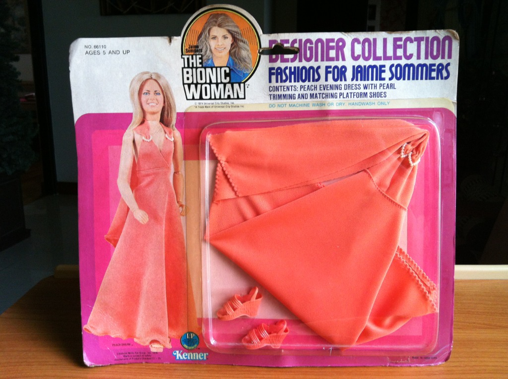 The BIONIC WOMAN FASHION OUTFIT Peach DREAM MIP Kenner 1977, Hobbies ...