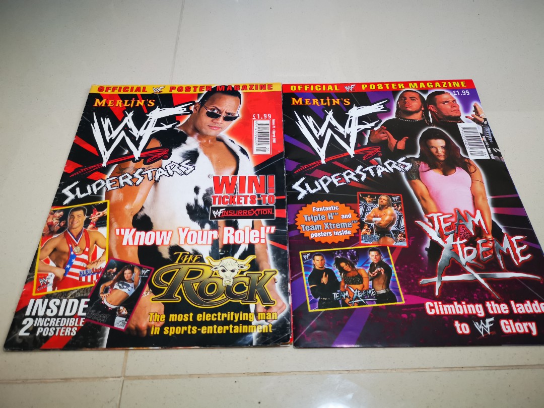 Vintage WWF Official Poster Magazine for Sale, Hobbies & Toys, Books ...
