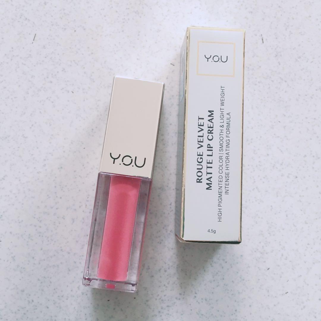 YOU rouge velvet lip cream, Kesehatan & Kecantikan, Rias Wajah di Carousell