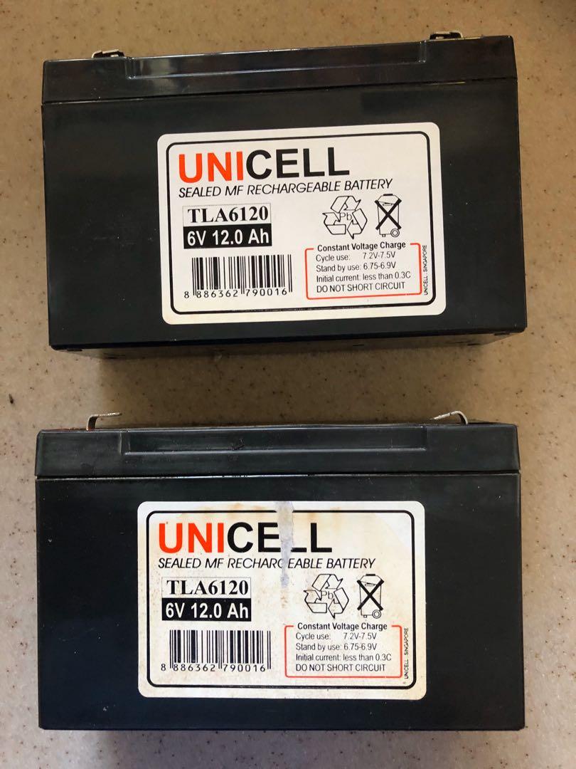 2 rechargeable ML batteries (6v 12 Ah), Everything Else on Carousell