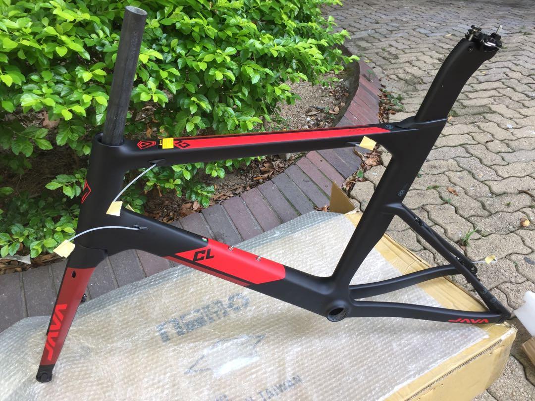 黑紅色 2020 新款 JAVA CL CARBON 碳纖小輪車架, 運動產品, 單車及配件, 單車 - Carousell