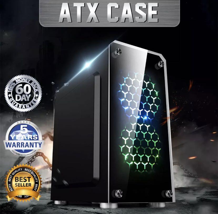 Atx LED Gaming Pc Case, Computers & Tech, Parts & Accessories, Computer ...