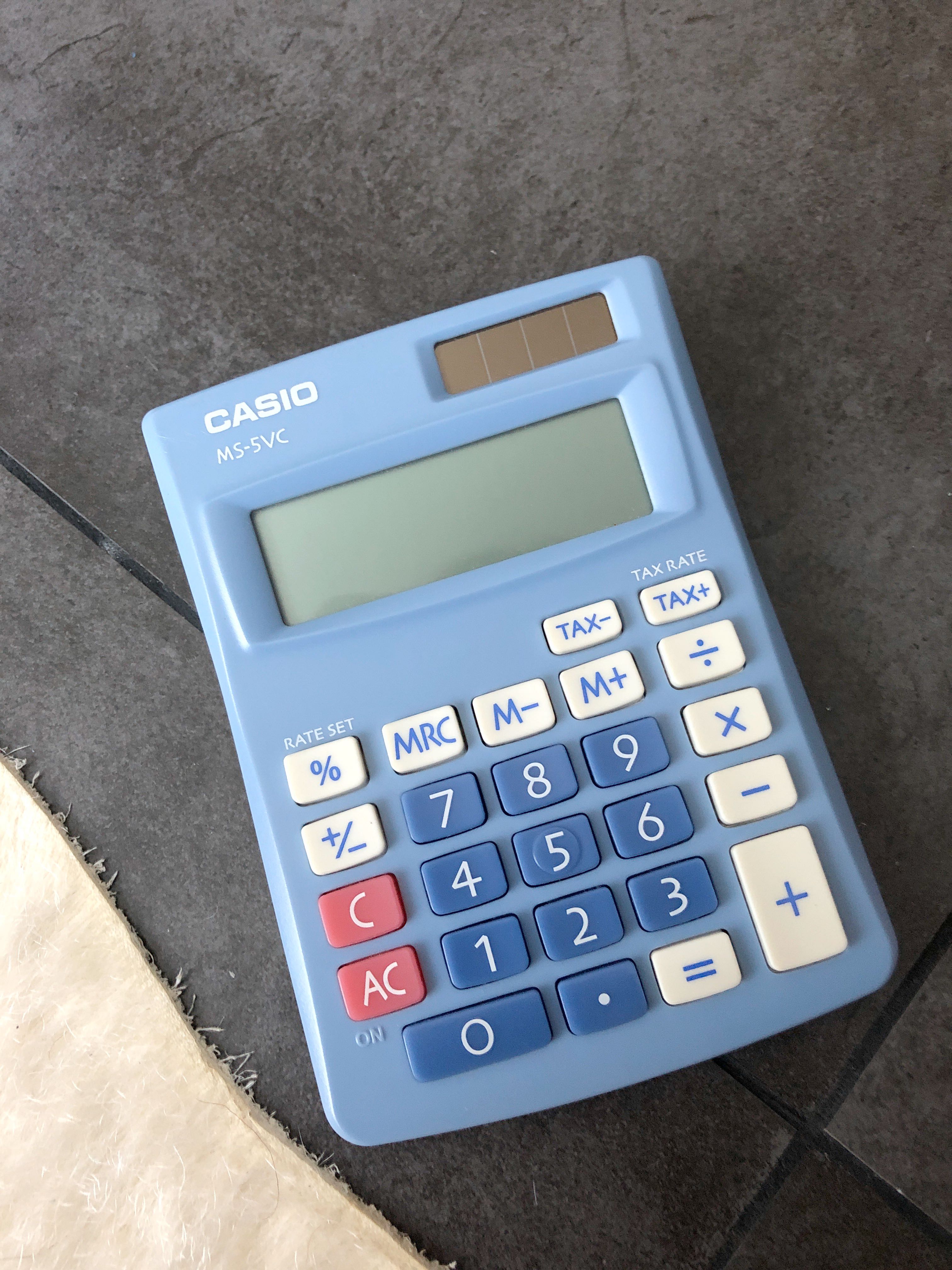 Casio Small Portable Desk Calculator, Computers & Tech, Office ...