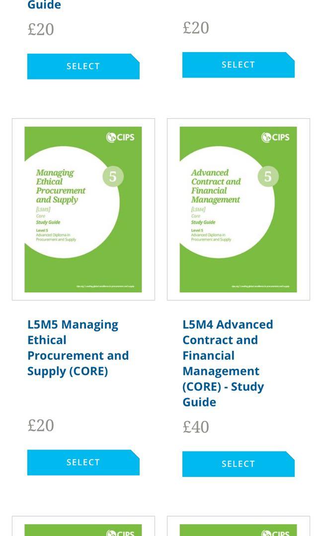 CIPS Level 5 Advanced Diploma L5M1-8, Hobbies & Toys, Books & Magazines ...