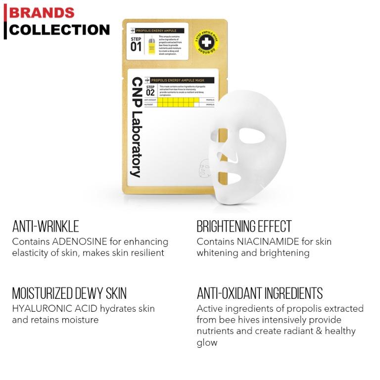 CNP 2-Step Propolis Energy Ampule Mask (1 Sheet), Beauty & Personal ...