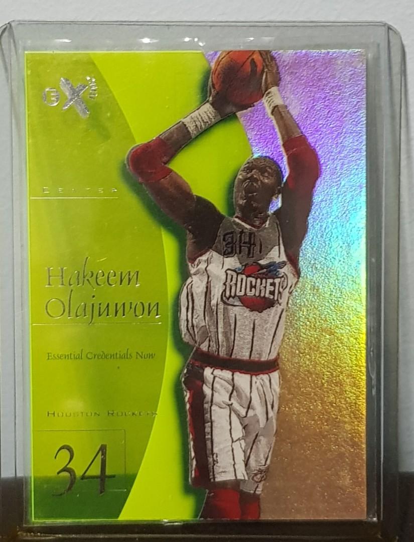 NBA cards Ex 2001 essential Credentials Hakeem Olajuwon (Only 25 in ...