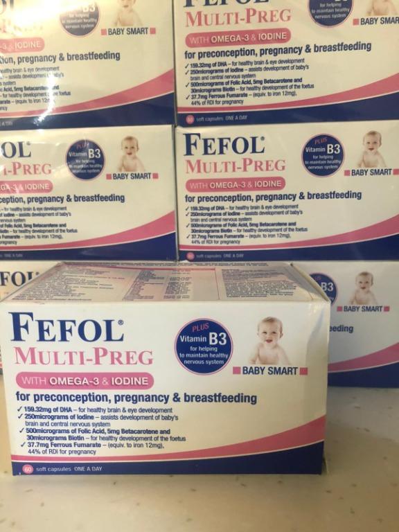 Fefol Multi Preg 全孕福孕婦綜合維他命 60粒裝 (澳洲直送), 兒童＆孕婦用品, 孕婦用品 - Carousell