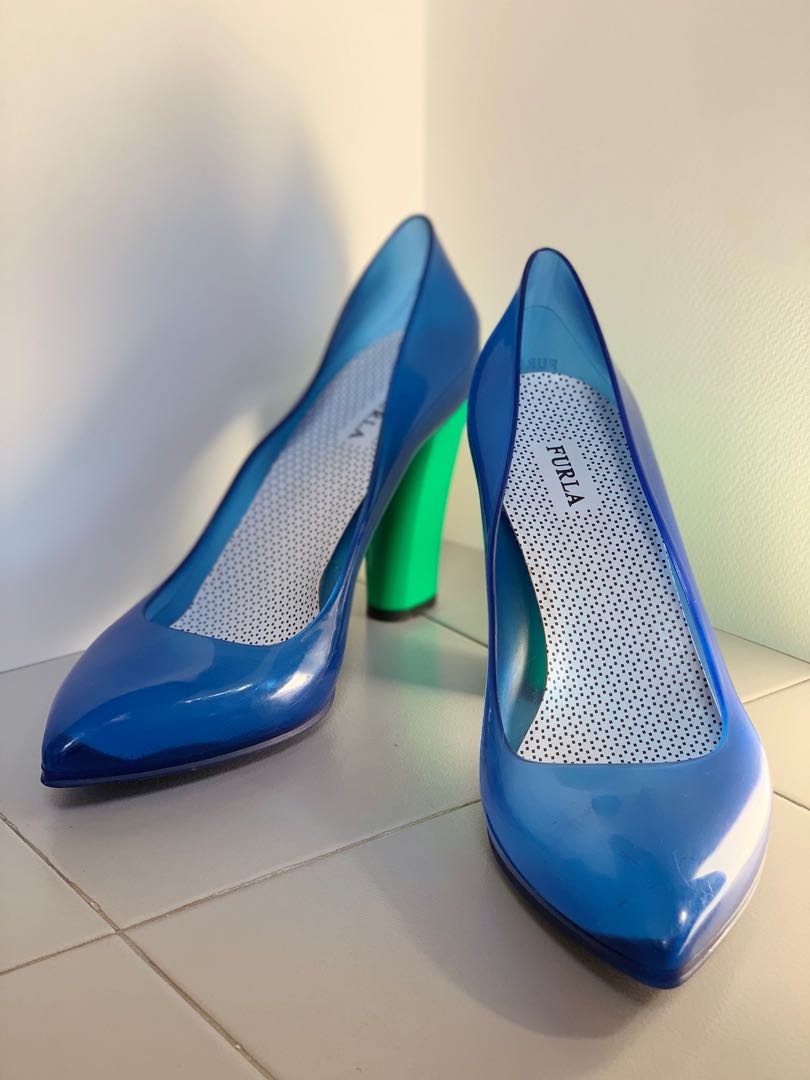 Furla Jelly Heels, Women's Fashion, Footwear, Heels on Carousell
