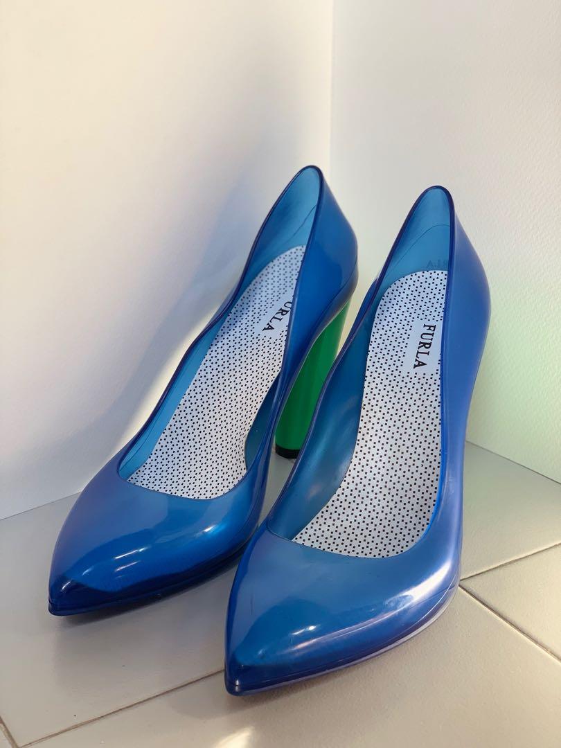 Furla Jelly Heels, Women's Fashion, Footwear, Heels on Carousell