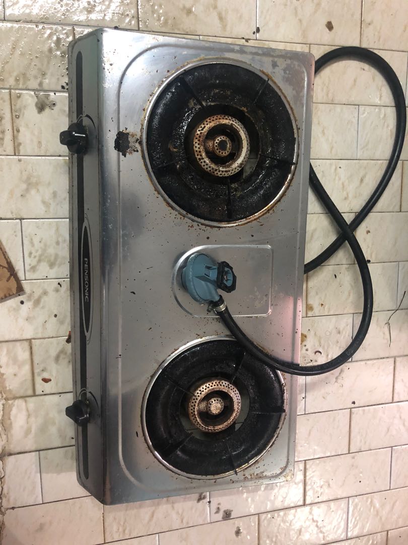 Gas stove + pipe with regulator, TV & Home Appliances, Kitchen ...