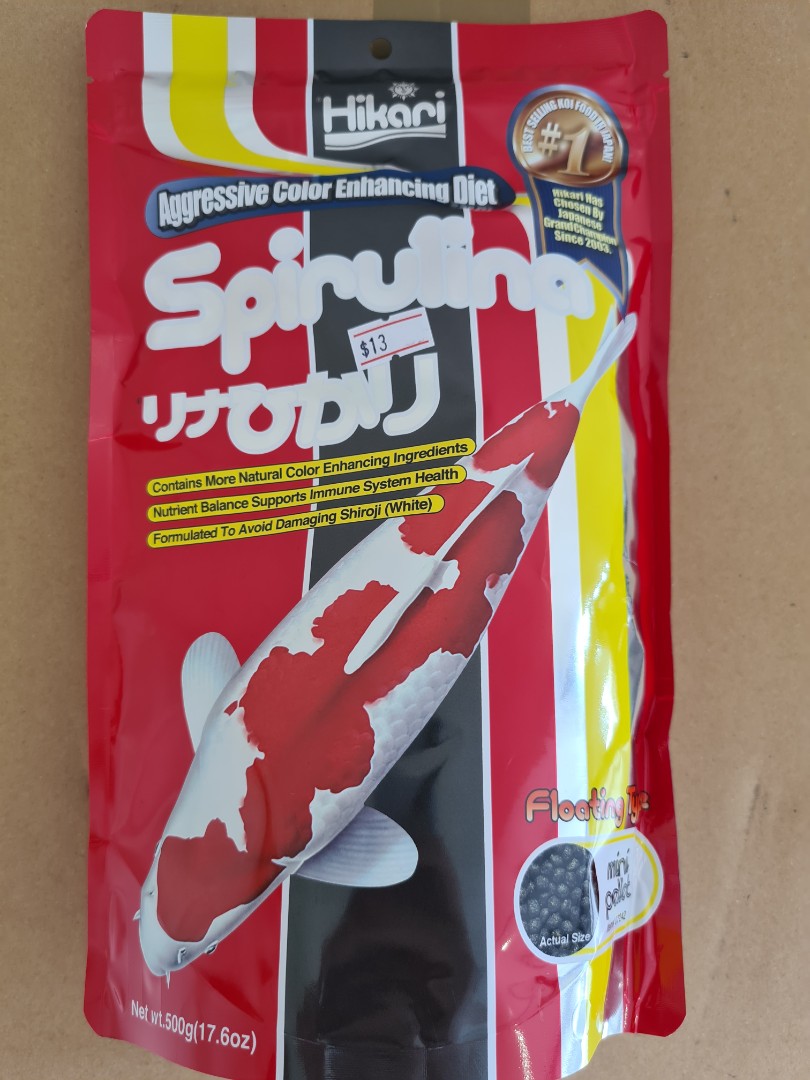 Hikari spirulina 500g, Pet Supplies, Pet Food on Carousell