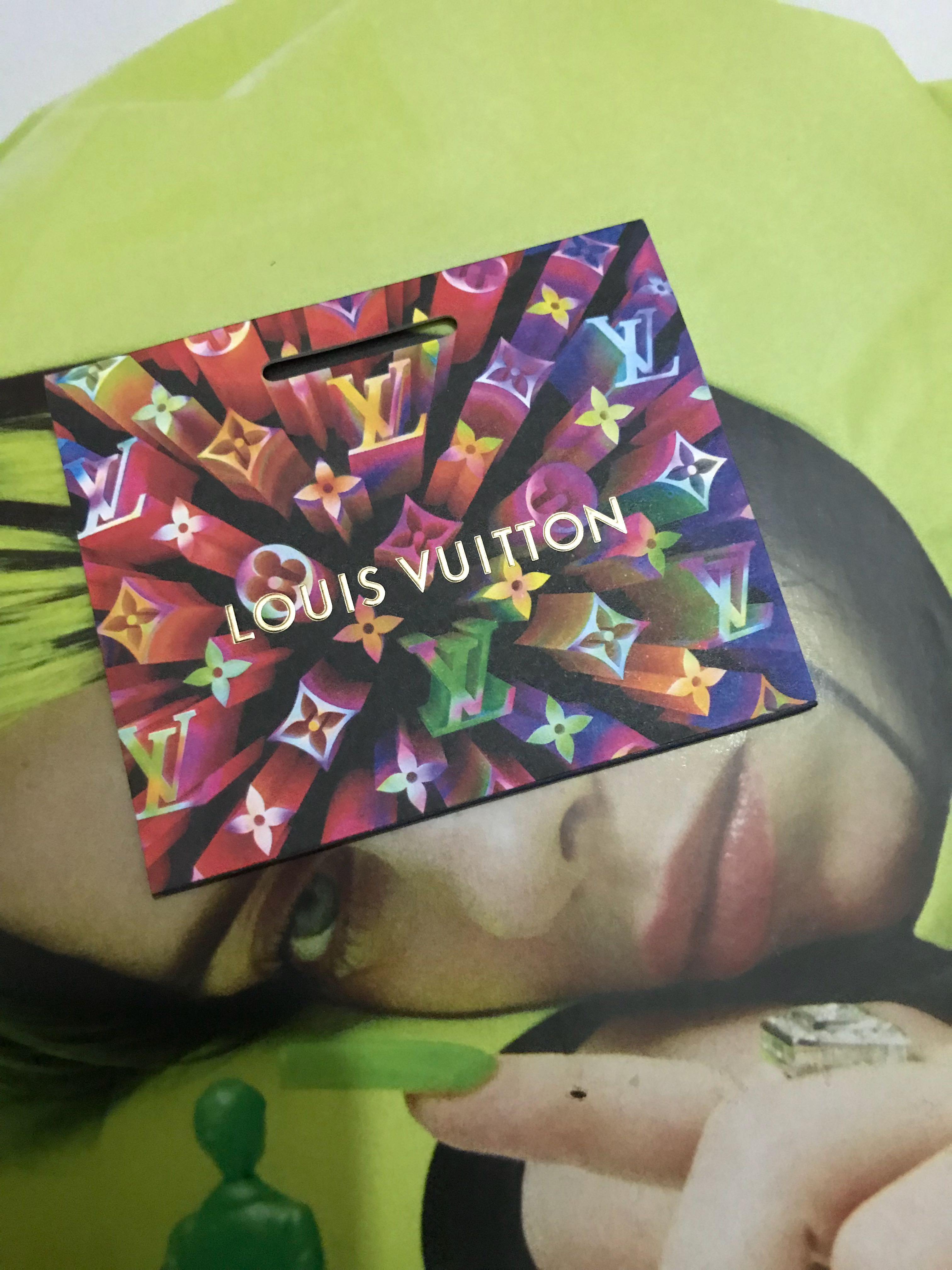 Louis Vuitton LV Book Card knowledge card paper bag paperbag dust bag ...