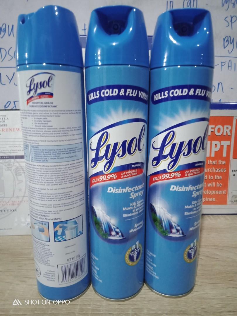 LYSOL DISINFECTANT SPRAY, Beauty & Personal Care, Sanitizers ...