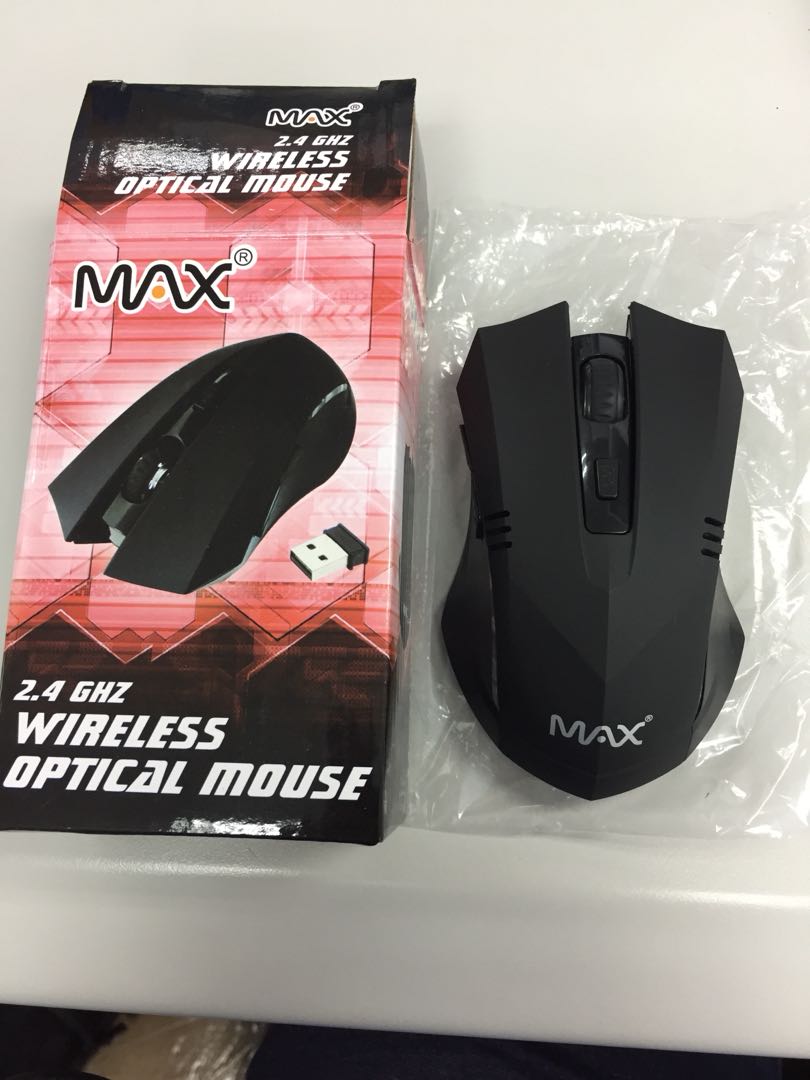 MAX 2.4GHZ Wireless Optical Mouse 光學無線滑鼠, 電腦＆科技, 電腦周邊及配件, 電腦滑鼠及相關產品 ...