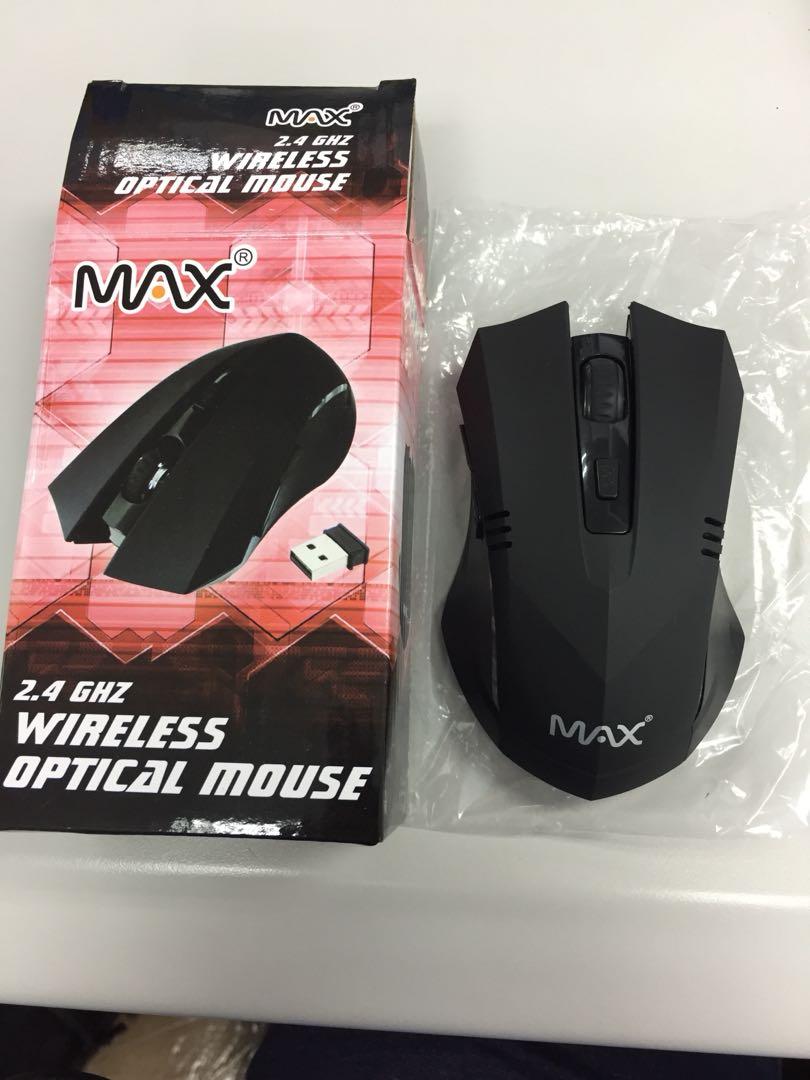 MAX 2.4GHZ Wireless Optical Mouse 光學無線滑鼠, 電腦＆科技, 電腦周邊及配件, 電腦滑鼠及相關產品 ...