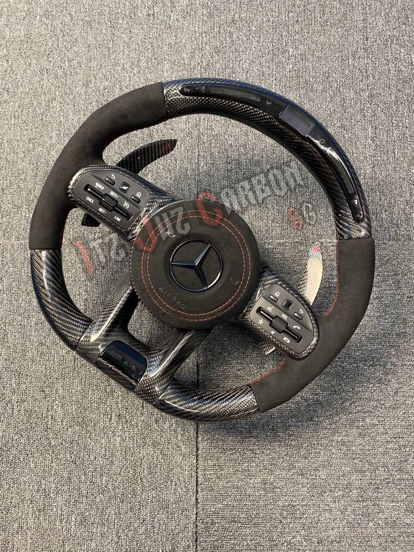 Mercedes Carbon Fibre AMG LED steering wheel, Car Accessories ...