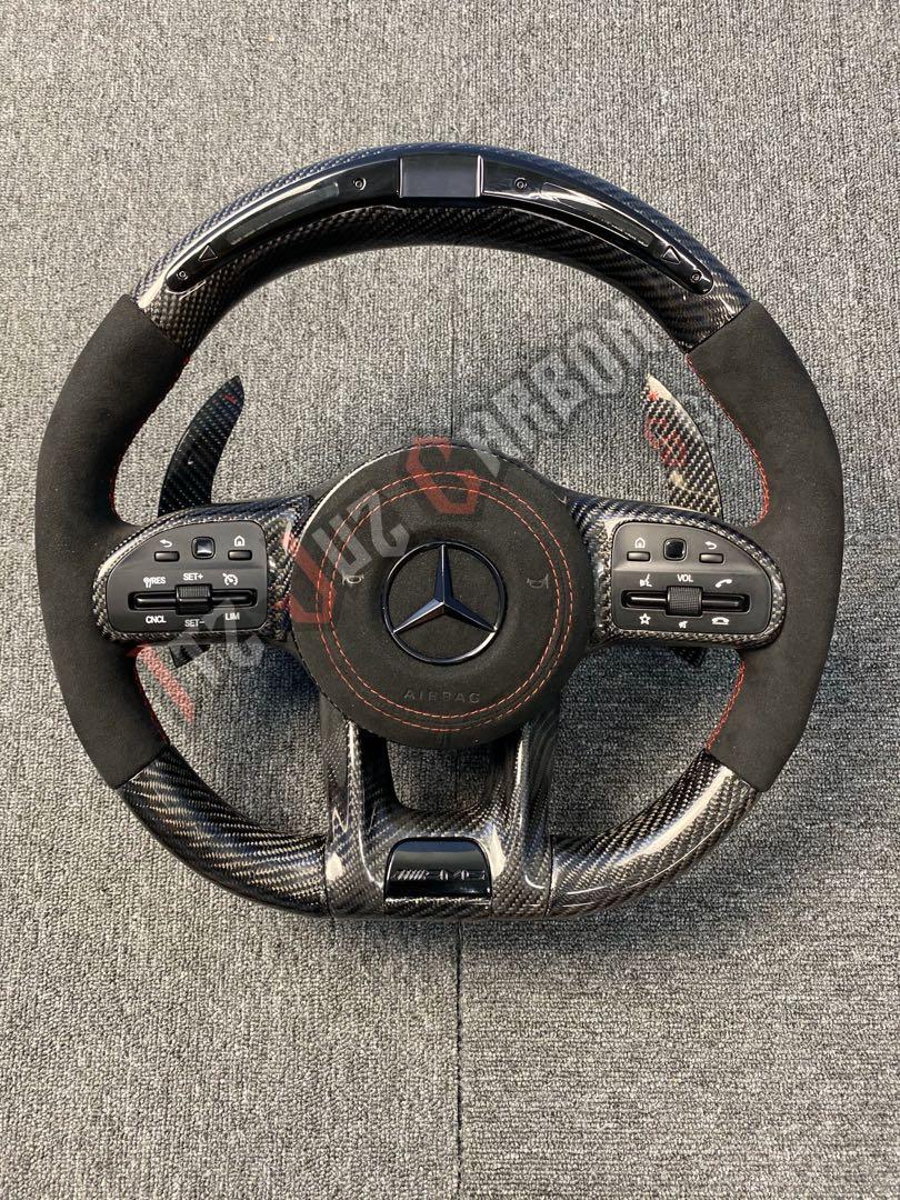 Mercedes Carbon Fibre AMG LED steering wheel, Car Accessories ...