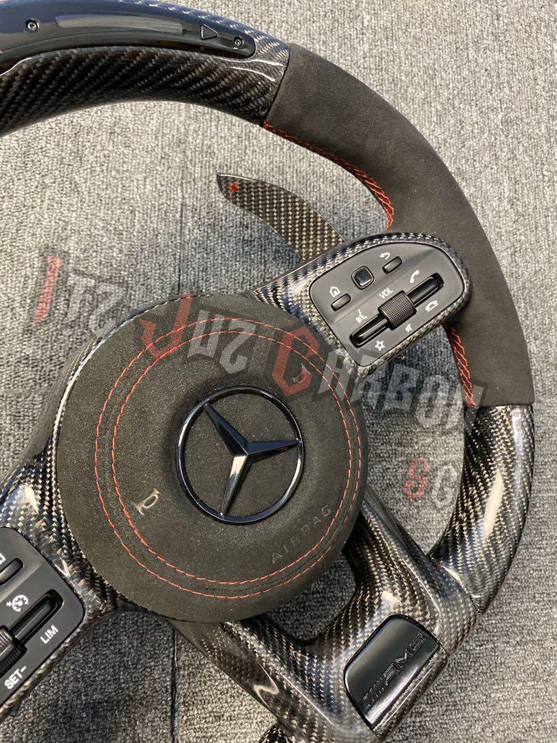 Mercedes Carbon Fibre AMG LED steering wheel, Car Accessories ...