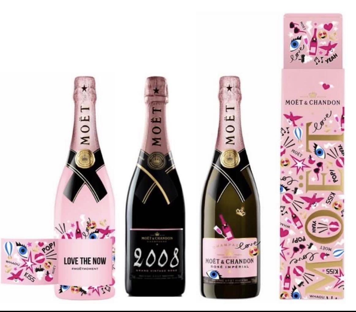 Moet and Chandon Champagne Rose Emoji Limited Edition, Food & Drinks ...