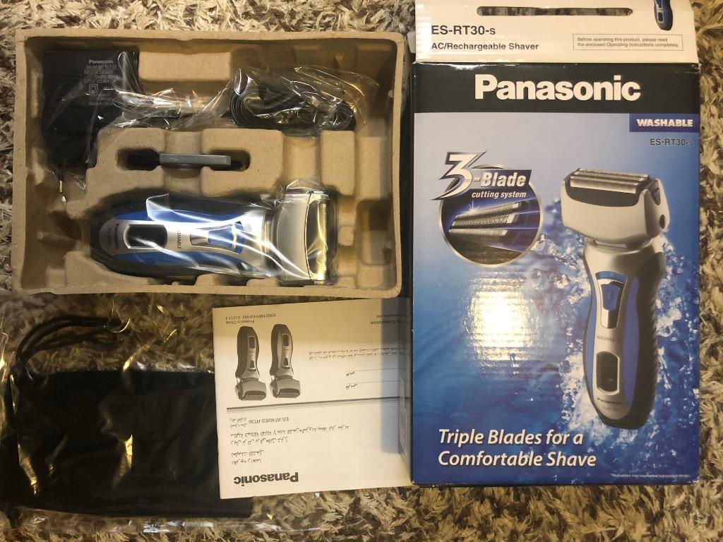 Panasonic Shaver (NEW) ES RT30 WASHABLE ReCHARGEABLE, Beauty & Personal ...