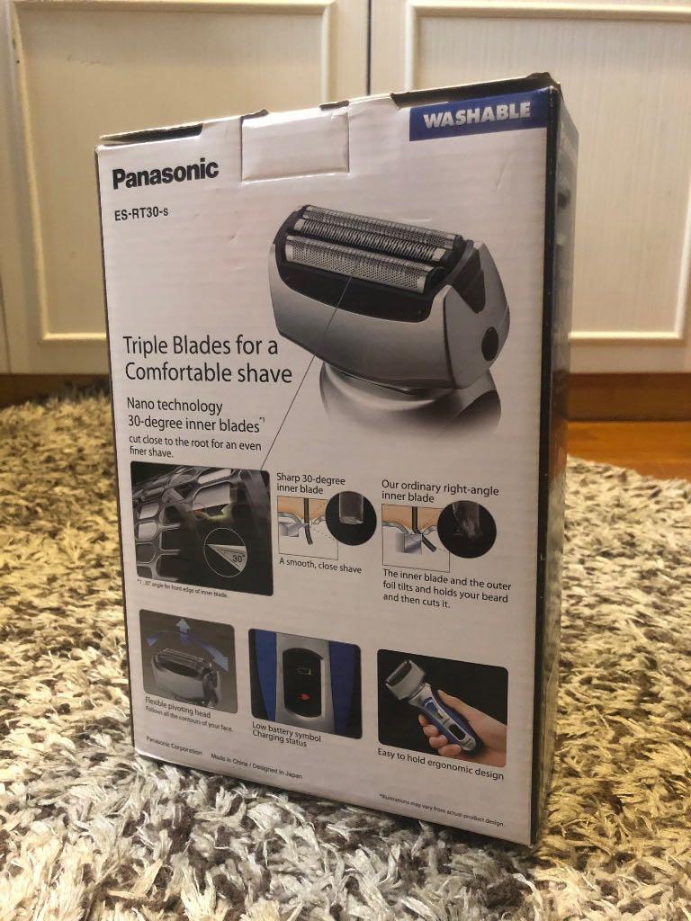 Panasonic Shaver (NEW) ES RT30 WASHABLE ReCHARGEABLE, Beauty & Personal ...