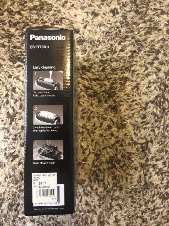 Panasonic Shaver (NEW) ES RT30 WASHABLE ReCHARGEABLE, Beauty & Personal ...