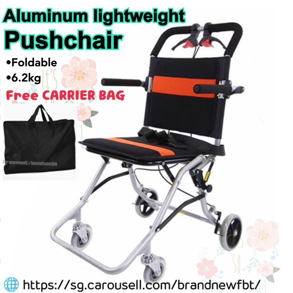 Pushchair Wheelchair aluminum lightweight foldable wheelchair elderly ...