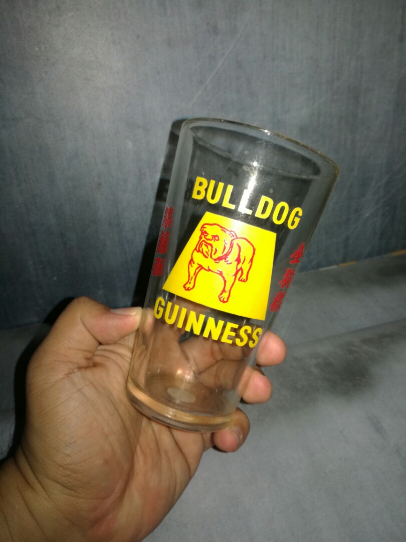 *RARE* Guinness Bull Dog Glass, Hobbies & Toys, Memorabilia ...