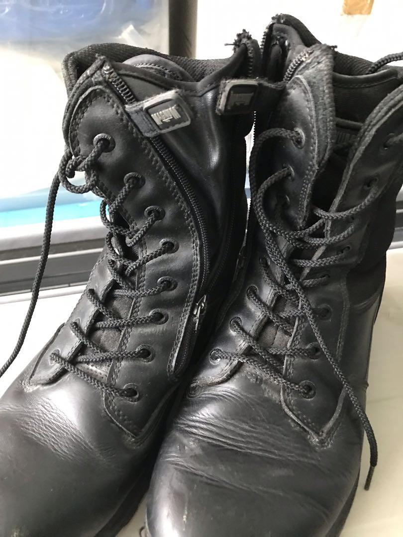 Sepatu Boot Magnum bagus kuat kulit, Fesyen Pria, Sepatu , Sepatu Boot ...