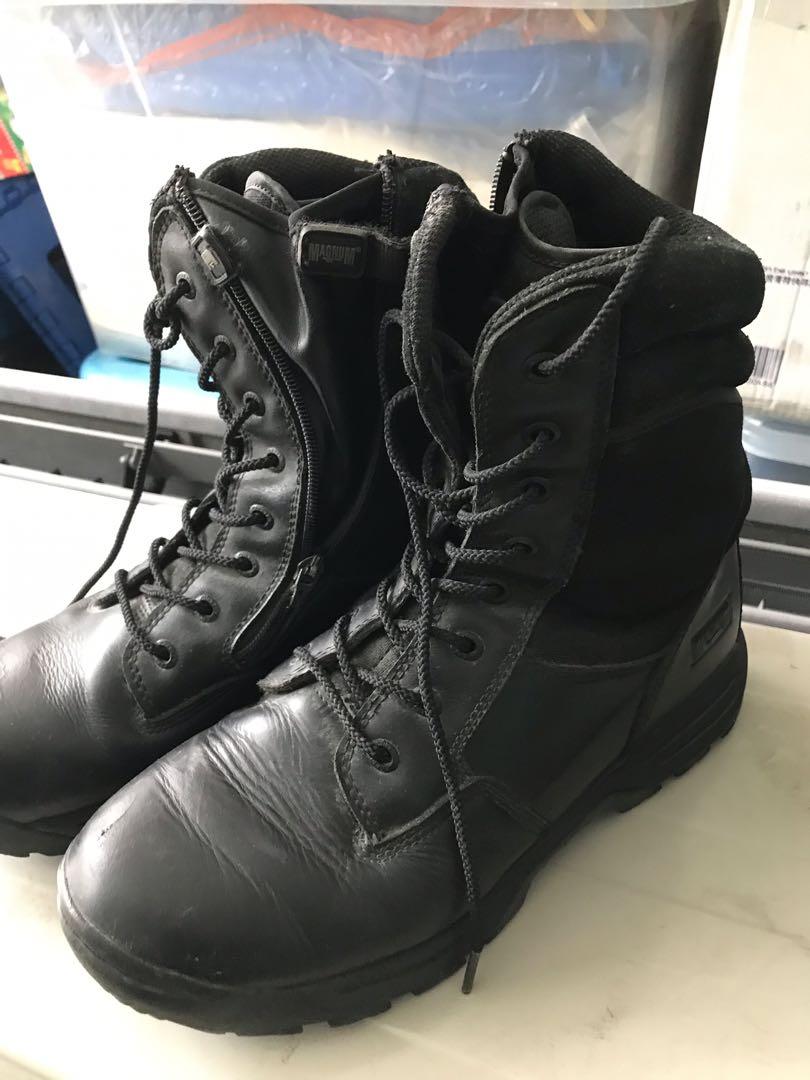 Sepatu Boot Magnum bagus kuat kulit, Fesyen Pria, Sepatu , Sepatu Boot ...