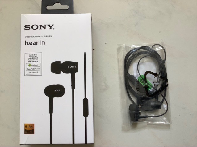 Sony earphone, Audio, Headphones & Headsets on Carousell